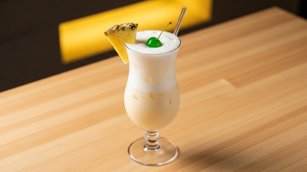 Piña colada sem álcool: sem açúcar e baixo em calorias