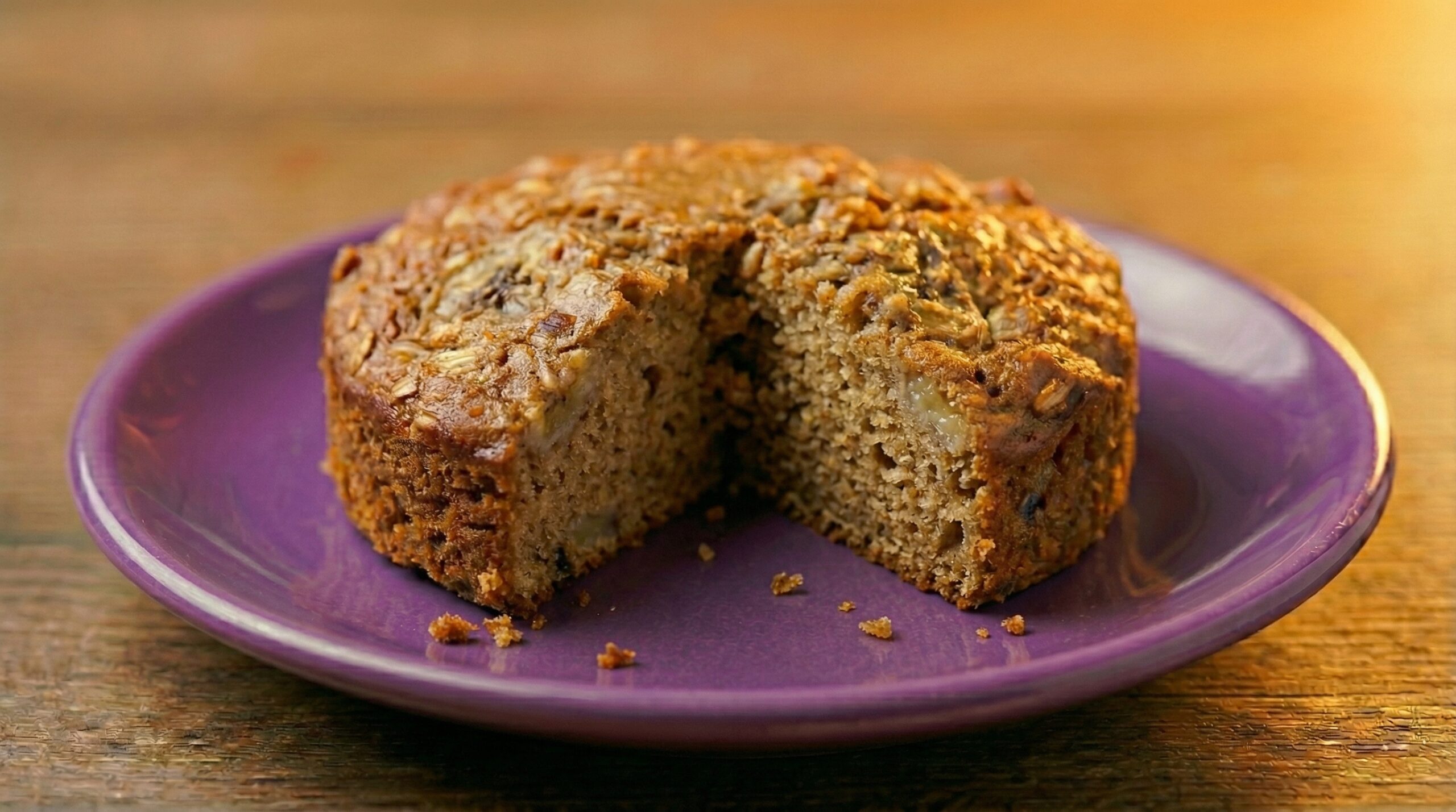 Bolo de banana sem açúcar: Sem farinha de trigo e com 95 kcal